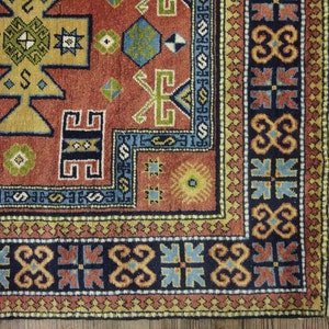 5x7 Siberian Design Vintage Hand-knotted Rug 027300 - Etsy