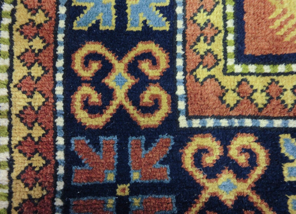 5x7 Siberian Design Vintage Hand-knotted Rug 027300 - Etsy