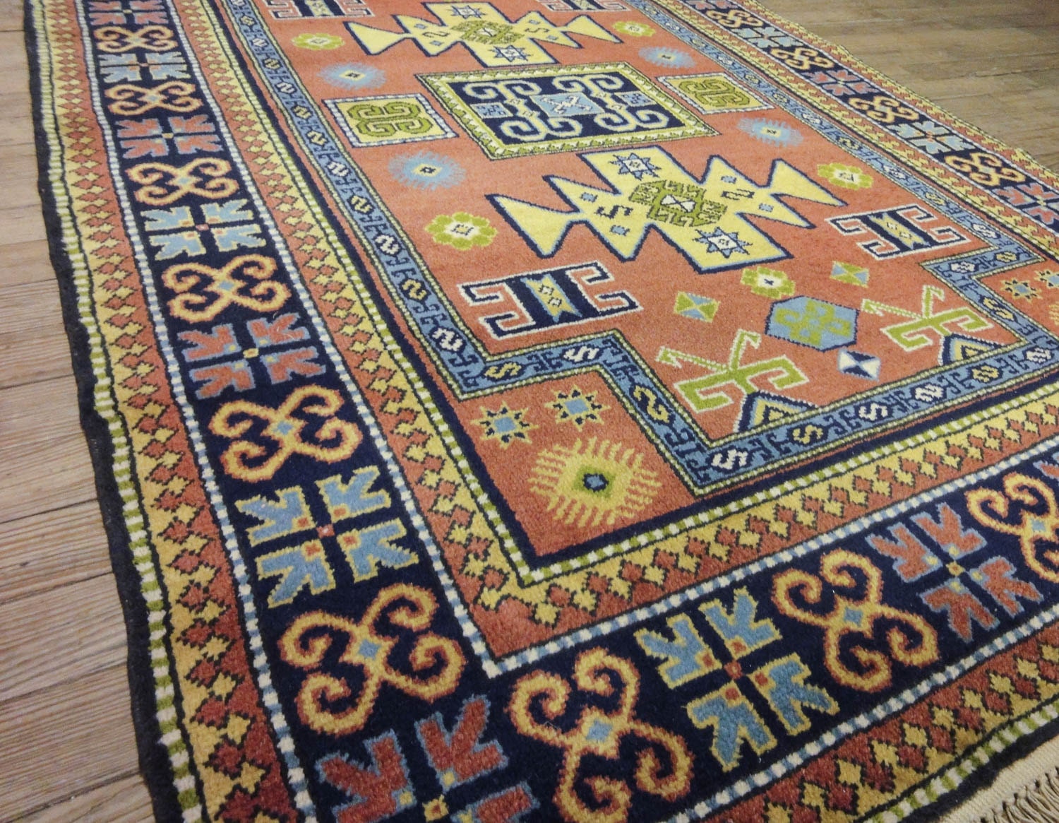 5x7 Siberian Design Vintage Hand-knotted Rug 027300 - Etsy