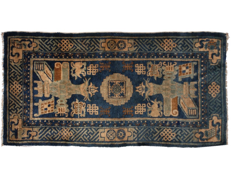 2 X 4 Antique Chinese Hand-knotted Rug 021344 - Etsy