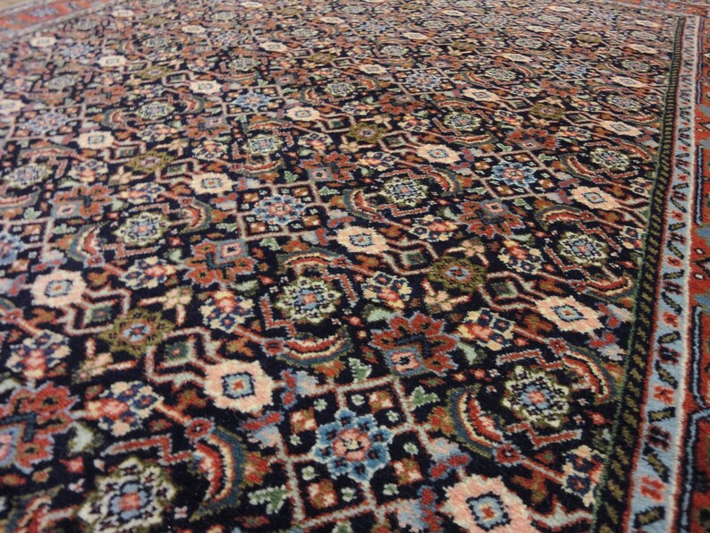 4x5 Bulgarian Design Vintage Hand-knotted Rug 017216 - Etsy