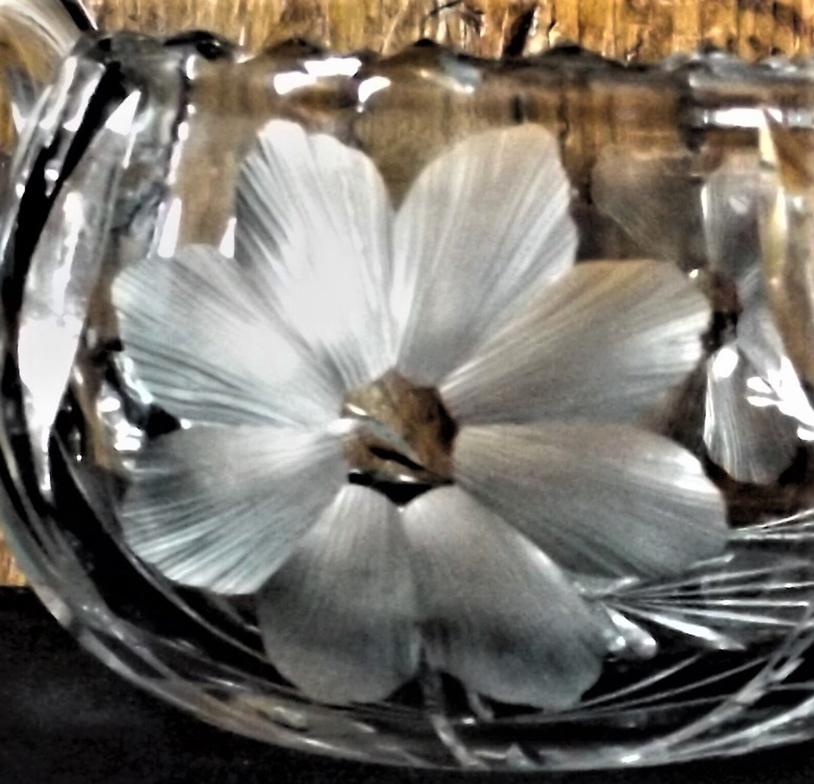 Vintage Crystal Cut Glassware Art Set, Cream and Sugar Set - Etsy