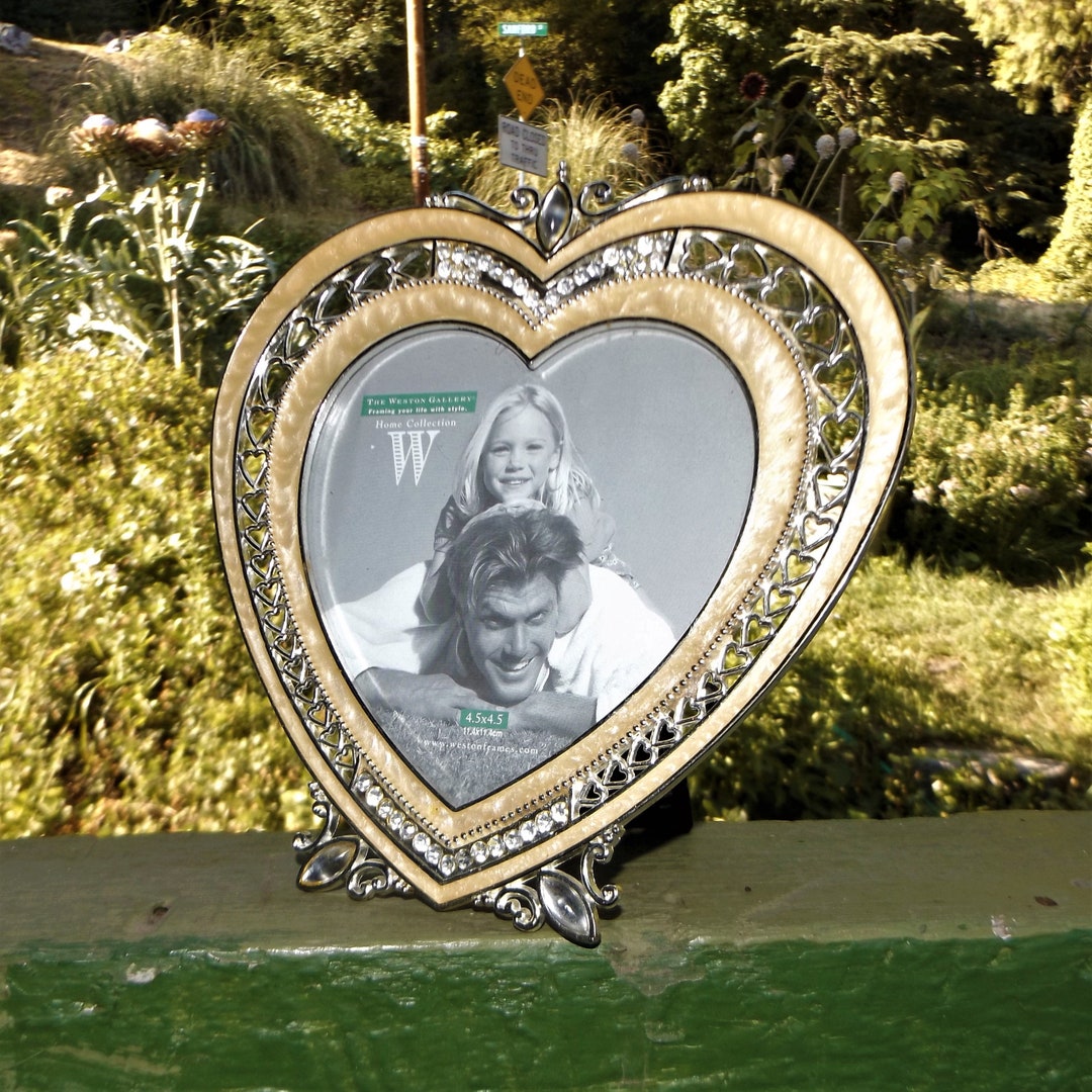 Silver Heart Wedding Photo / Picture Frames Ornate Vintage - Etsy