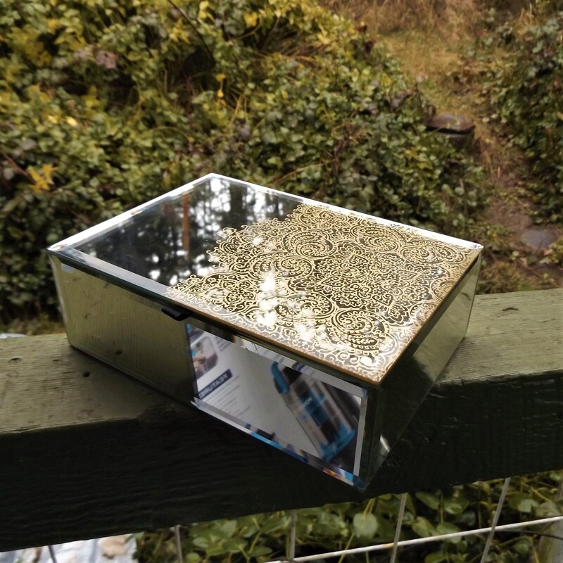 Mirror Card Box - Etsy