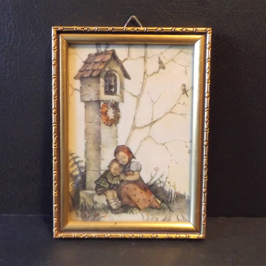 Small Vintage Framed Hummels Decor, Wall Art Prints, Decor - Etsy