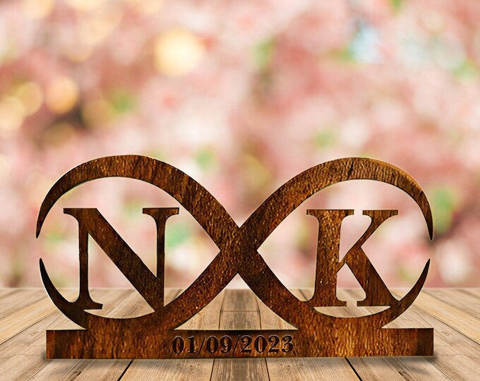 Personalized Metal Infinity Symbol With Names Personalized Infinity ...