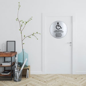 Office Door Sign for Handicap/wheel Chair | Laser-engraved Lettering ...