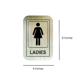 Wooden Restroom Signboard Combo - Self Adhesive Gents & Ladies Toilet ...