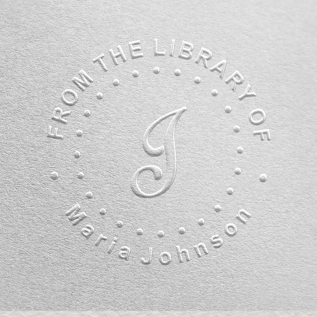 Custom Embosser Seal Hand Held Style Round Decorative Personalized ...