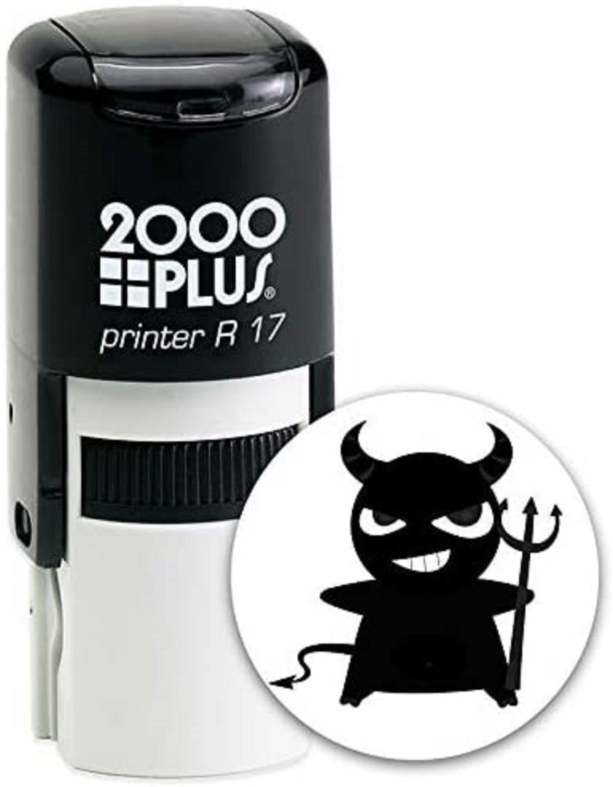 Minion Devil Cosco Round Self Inking Rubber Stamp Stock Stamp | Etsy