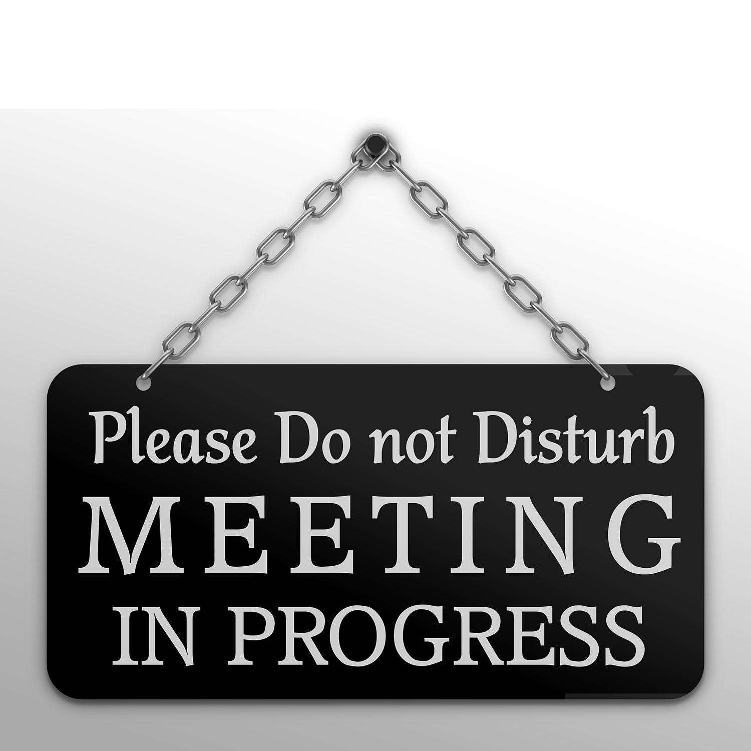 Please Do Not Disturb Meeting in Progress Sign – 13" X 6" Office Door ...