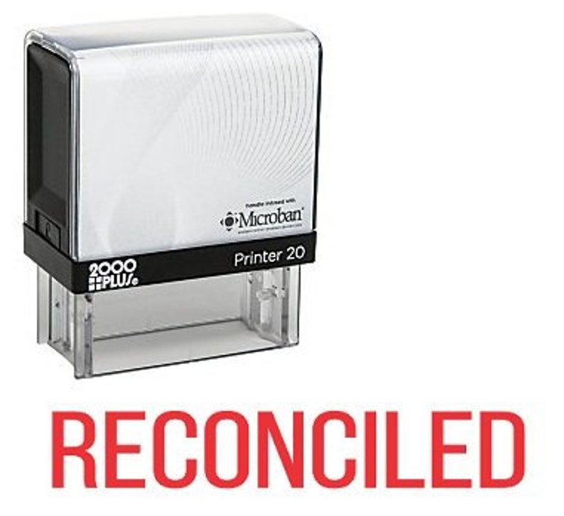 Reconciled Office Self Inking Rubber Stamp Cosco Printer - Etsy