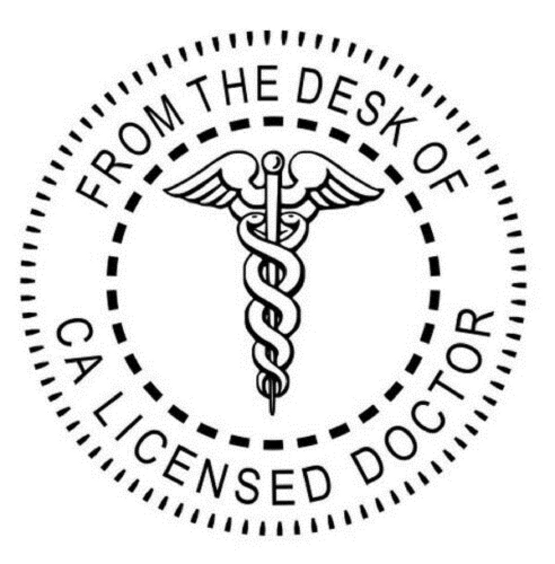 From the Desk of Custom Round Caduceus or Medical Sign Embosser Shiny ...