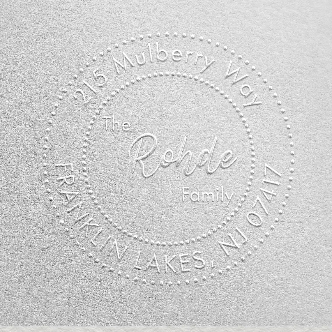 Custom Embosser Hand Held Ideal Seal Round Decorative Personalized ...