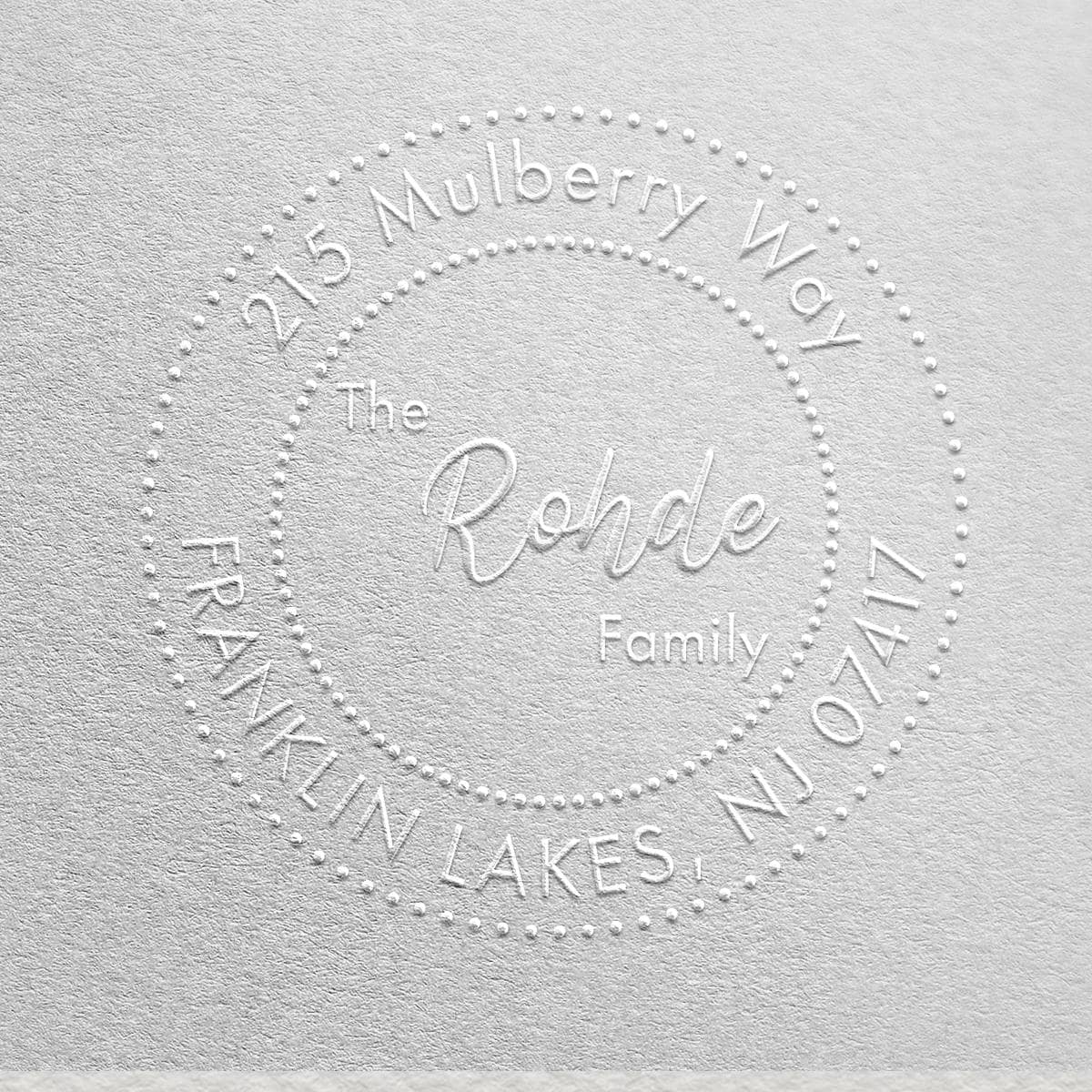 Custom Embosser Hand Held Ideal Seal Round Decorative Personalized ...