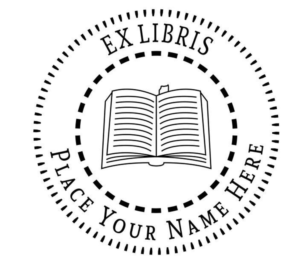 EX Libris Custom Shiny EZ Seal Embosser With Open Book Logo - Etsy