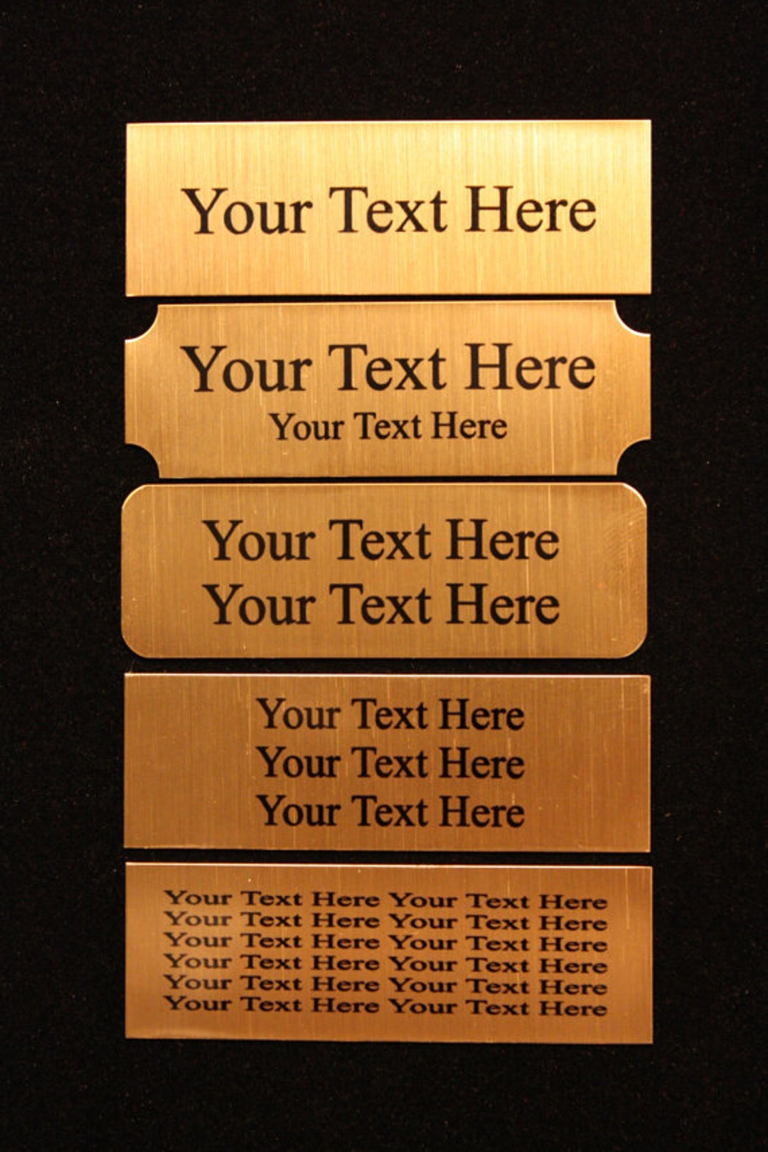 1 X 3 Gold Custom Name Plate-12, Personalized Custom Name Plate for ...