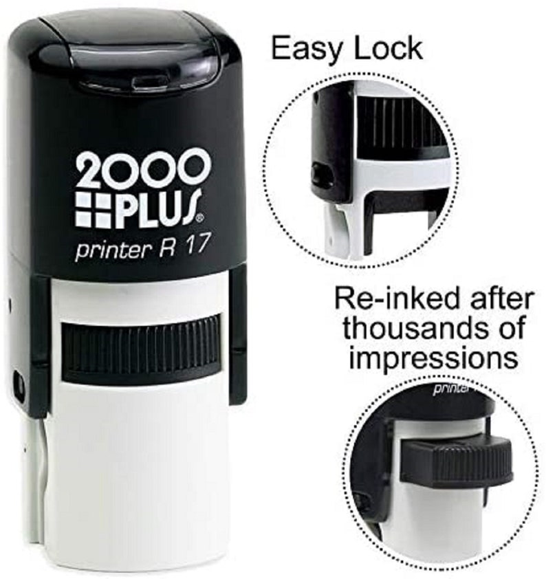 Genuine Music Lover Cosco Round Self Inking Rubber Stock Stamp- Craft ...