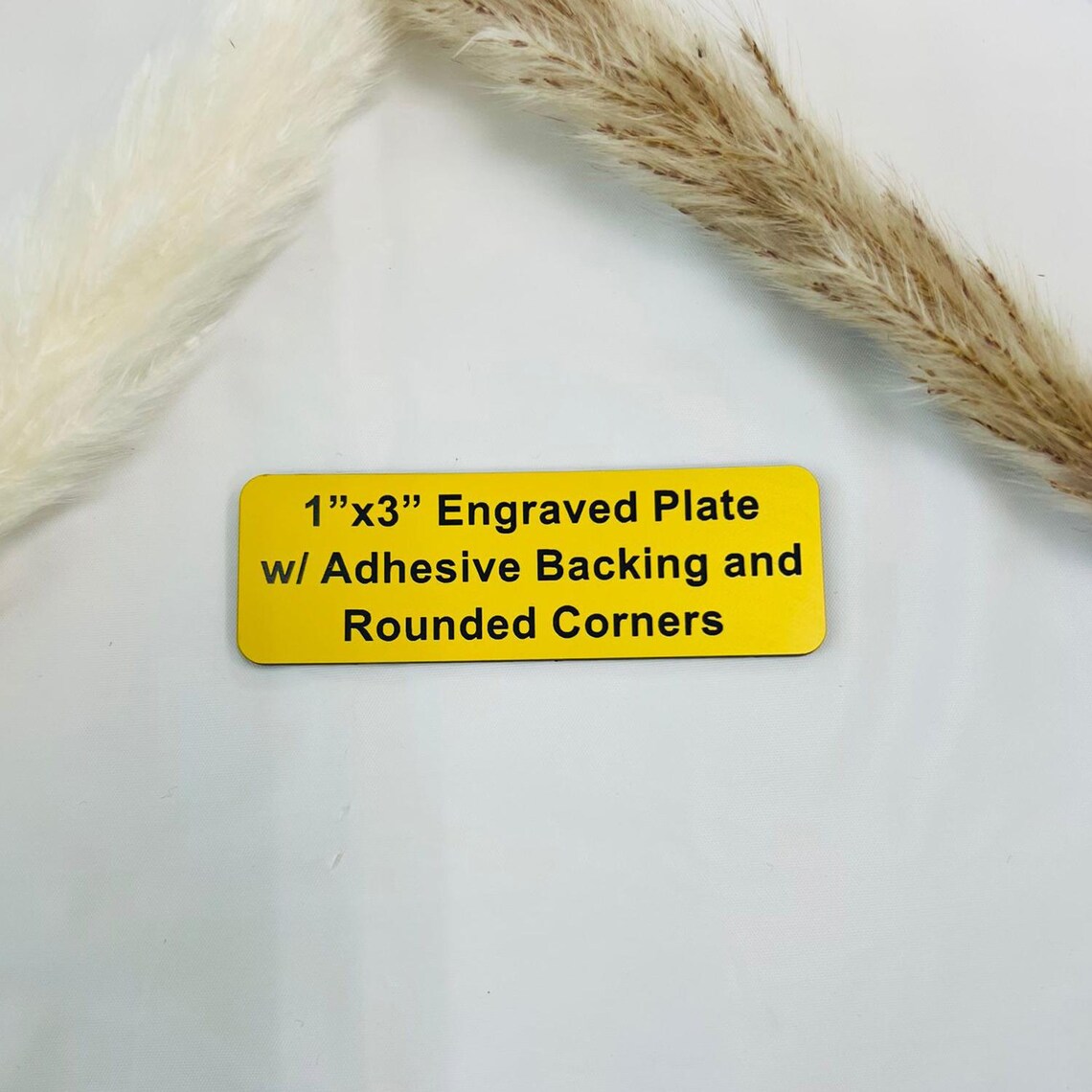 Custom Engraved 1"x3" Name Plate – Adhesive Backing, Rounded Corners ...