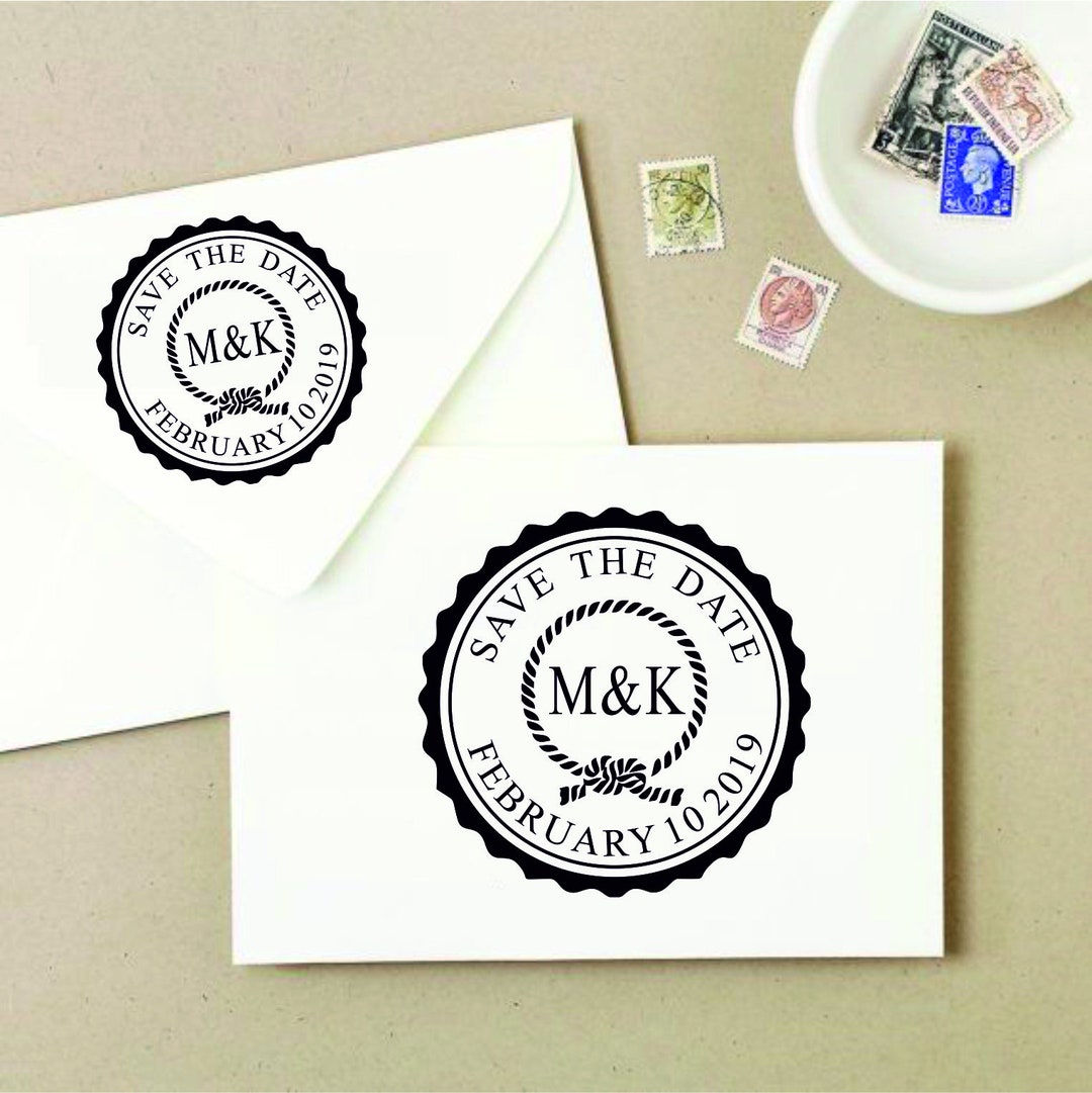Save the Date Stamp, Custom Wedding Stamp, Wedding Stamp 2" Self Inking ...