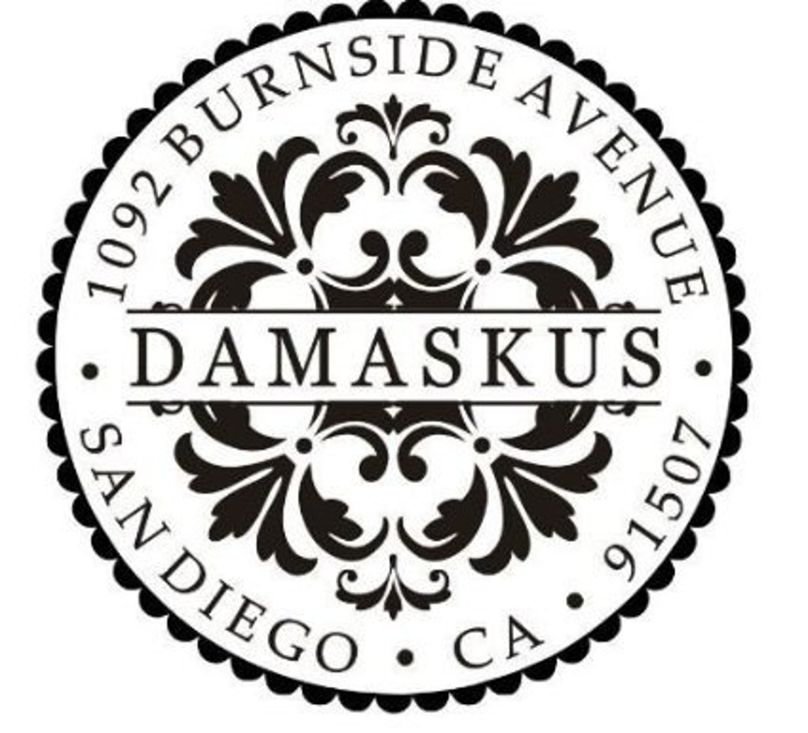 Custom Return Address Stamp Style-15 IDEAL 400R Round | Etsy