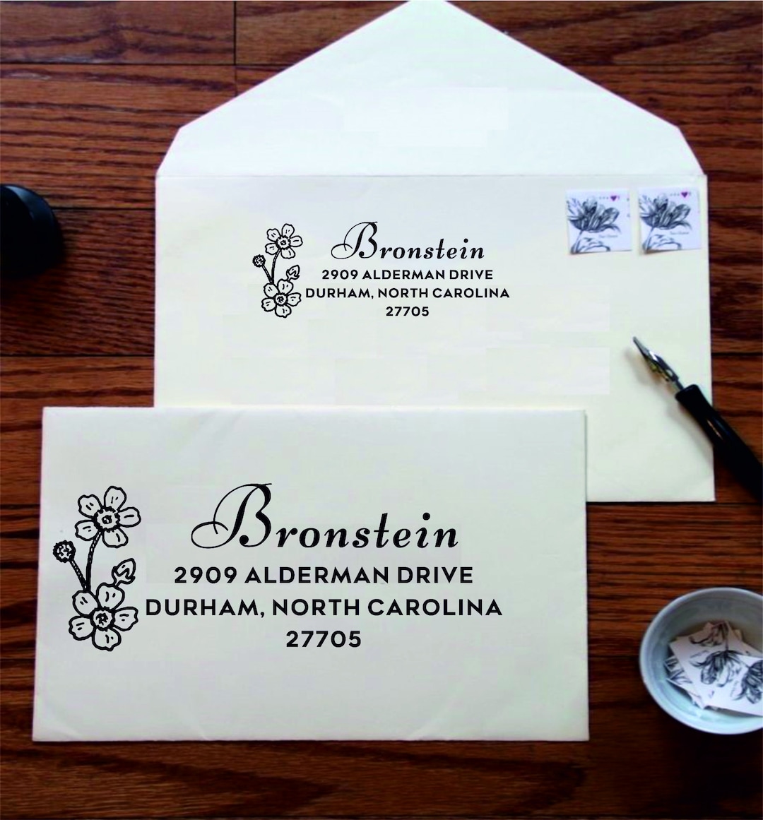 Custom Address Stamp, Return Address Stamp, Self Inking Address Stamp ...