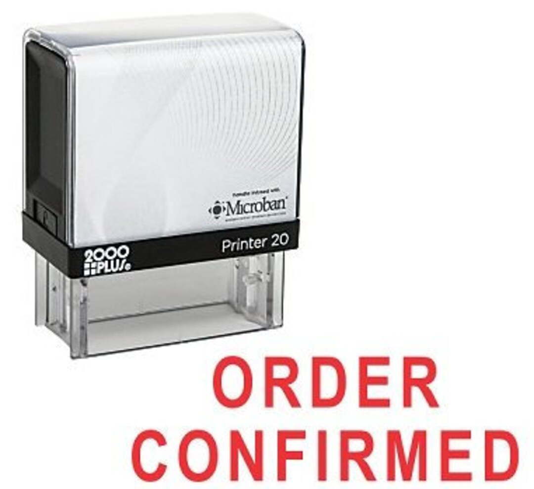 Order Confirmed Office Self Inking Rubber Stamp, Cosco Printer Office ...