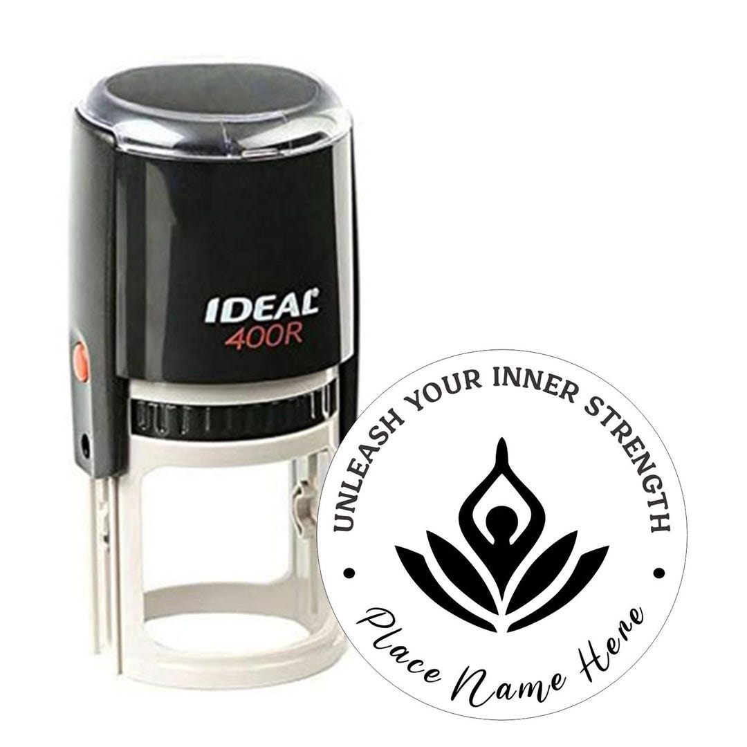 Custom Meditation Yoga Stamp - Unleash Your Inner Strength With ...