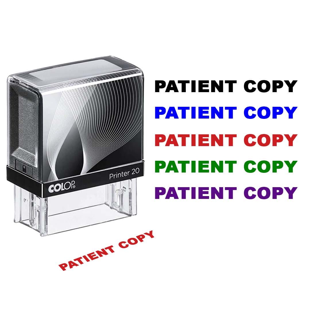 PATIENT COPY Self-inking Stamp – 9/16" X 1-1/2" Impression | Office ...