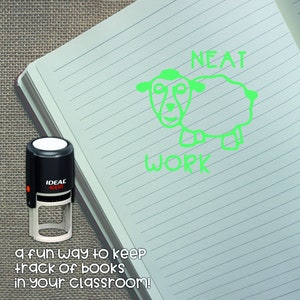 Neat Work Teacher Stamp, Teachers Stamp, School Grading Stamp, Kids ...
