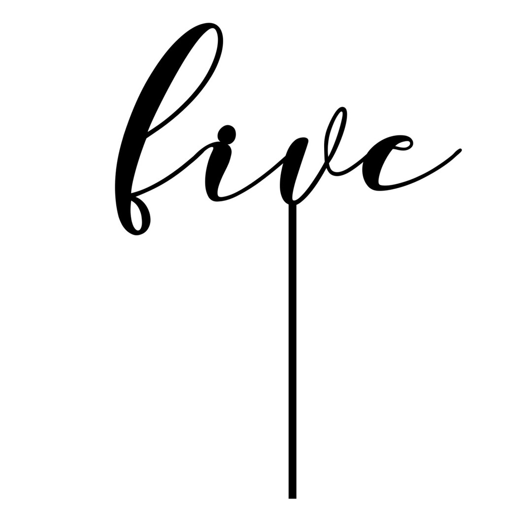 Number Five Cake Topper Love Cake Topper | Cake Topper Wedding ...