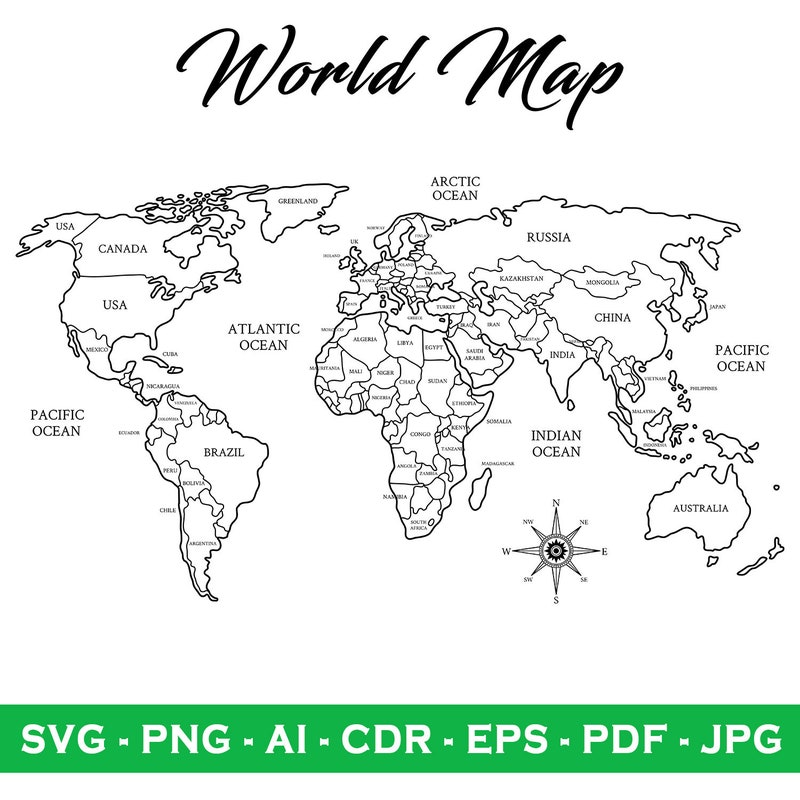 World Map Before World War 1 - Etsy New Zealand