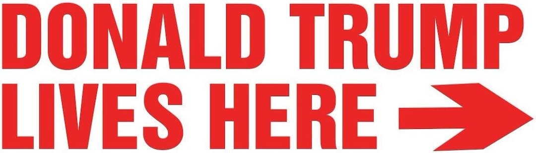 Donald Trump Lives Here Self-inking Stamp - 3/4" X 1-7/8" - Patriotic ...