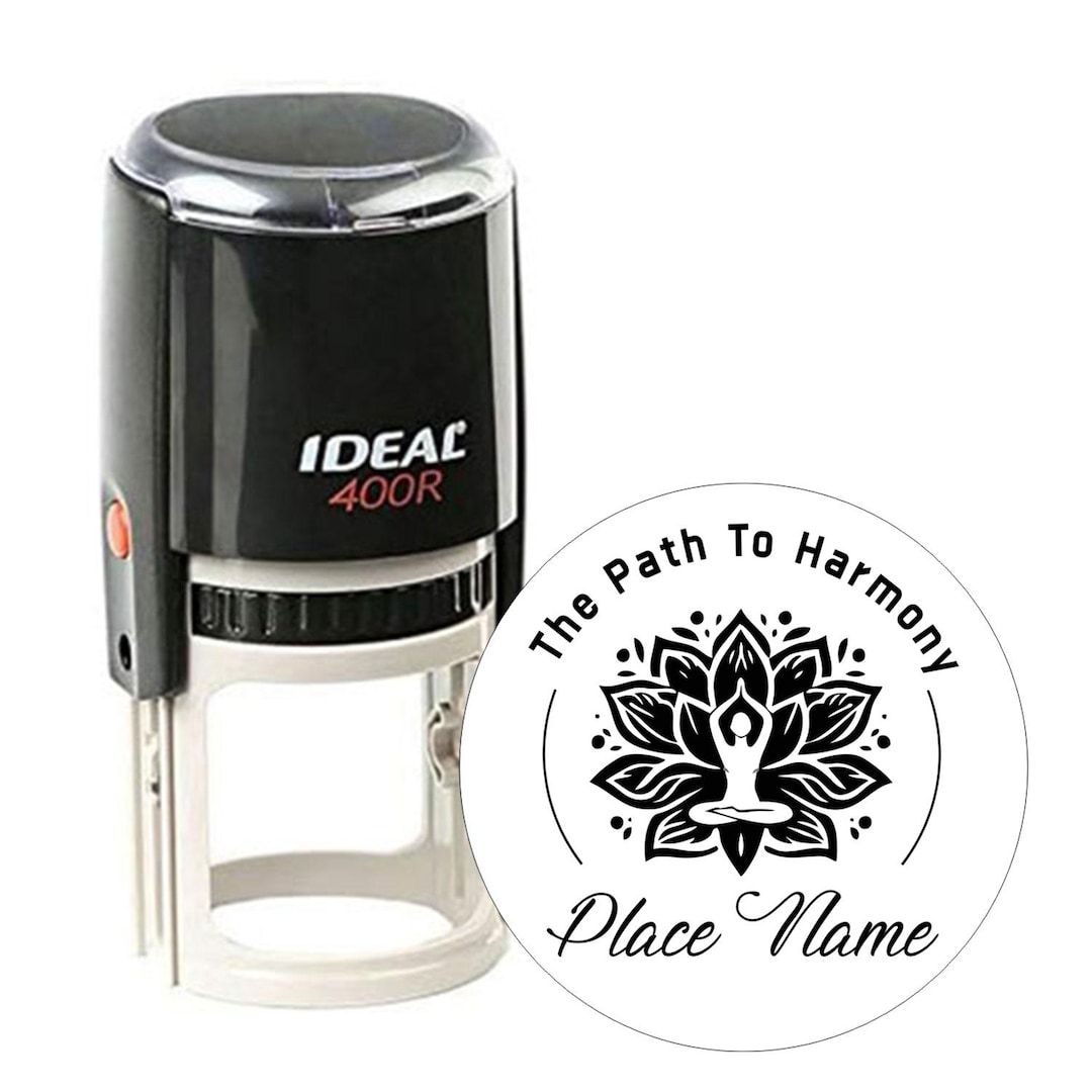 Custom Meditation Stamp - Path to Harmony With Personalized Name - 1-5/ ...