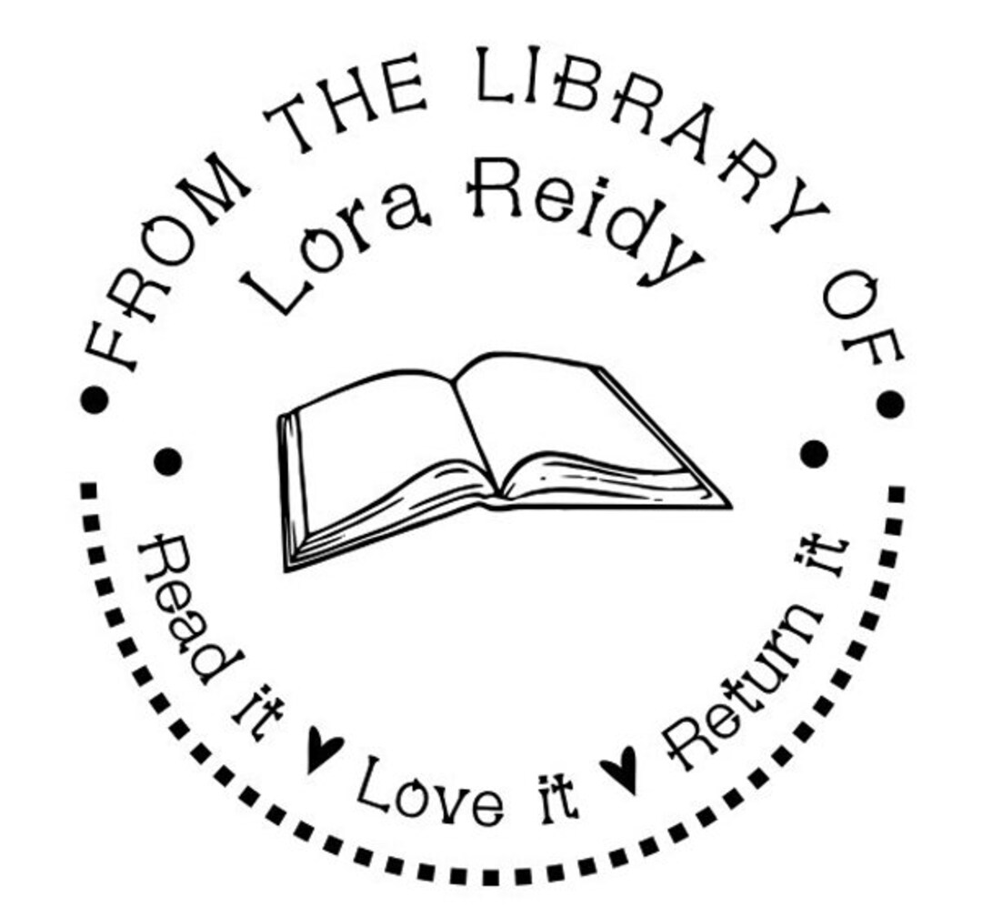 From the Library of - Read It Love It Return It-designer Custom Round ...
