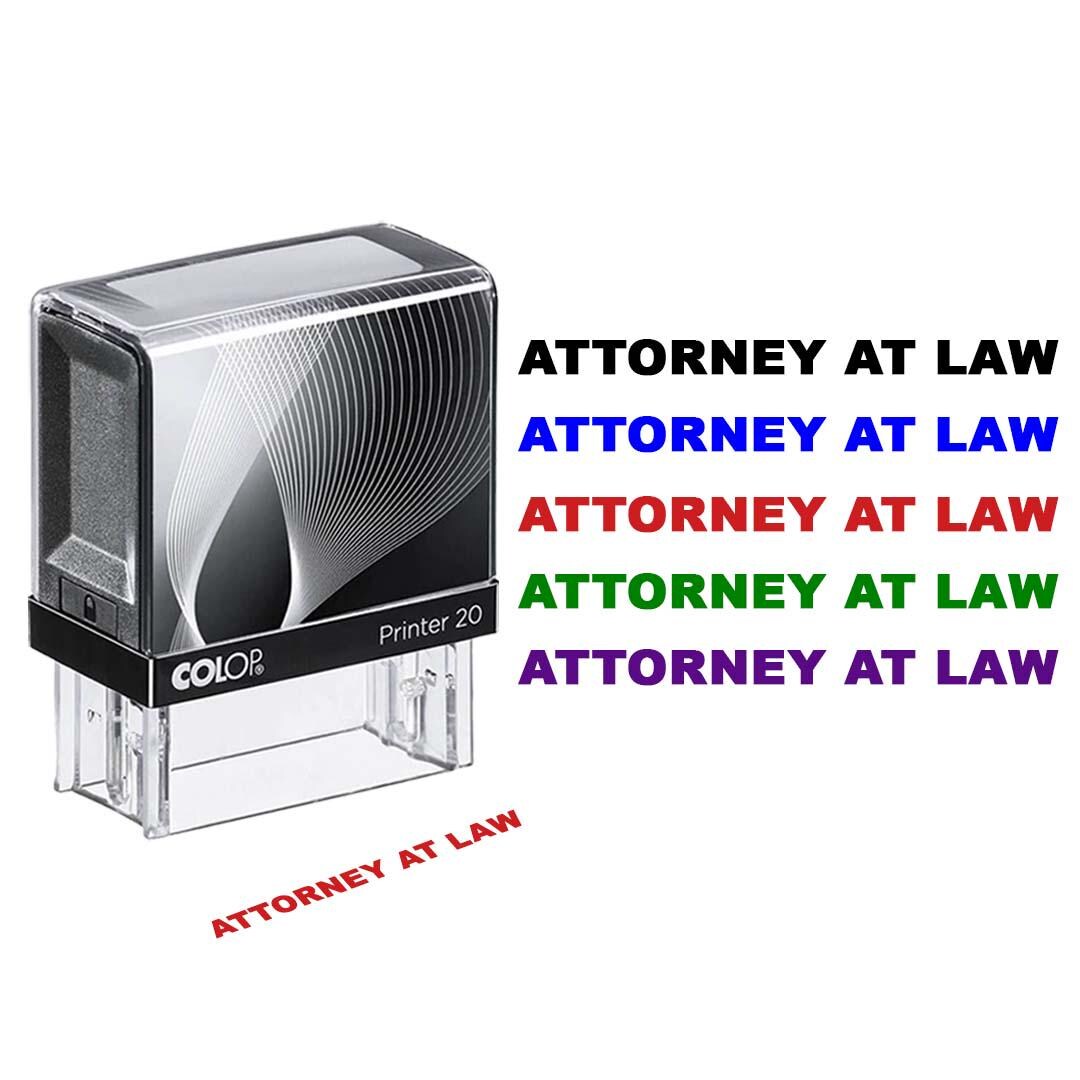 ATTORNEY AT LAW Self-inking Stamp – 9/16" X 1-1/2" Impression | Office ...