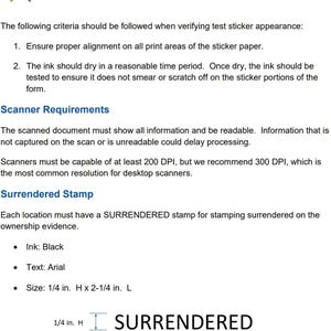 Surrendered Self Inking Stamp – Rectangle Design, 3/8" X 2-3/4 ...