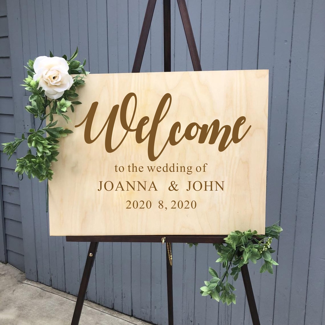 Wood Welcome Sign Welcome Sign Wedding Welcome Sign Wedding Sign Wooden ...