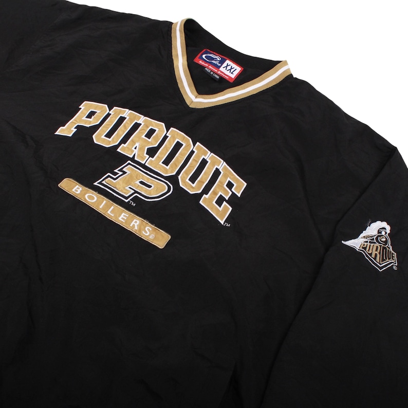 Vintage Purdue University Sweatshirt NCAA Pullover Windbreaker Jacket ...