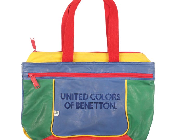 Vintage UNITED COLORS of BENETTON Multicolor Bag , 90's , Y2K - Etsy