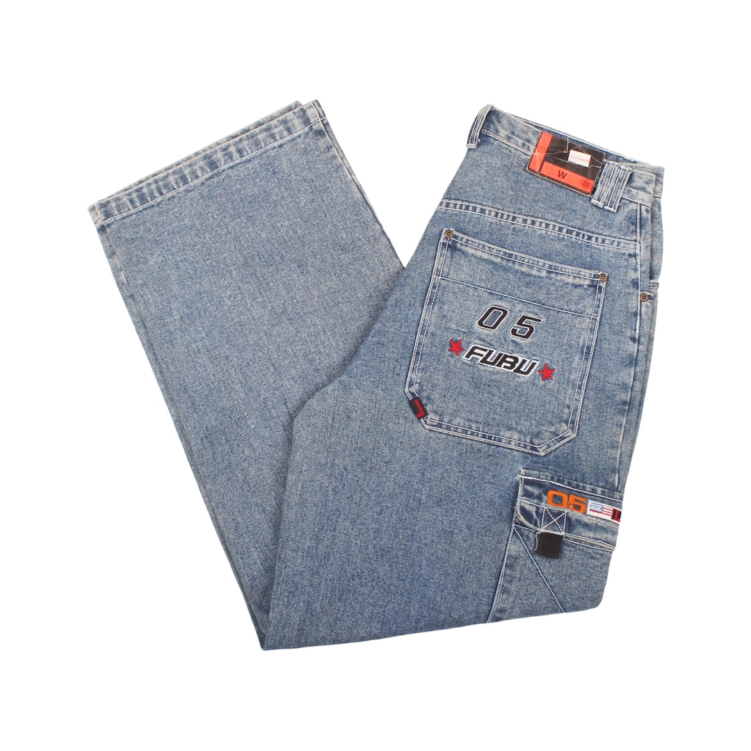 Vintage FUBU 05 Jeans Size W 32 in , Hip Hop 1990s , Y2K Fashion , Vtg Baggy Jeans - Etsy