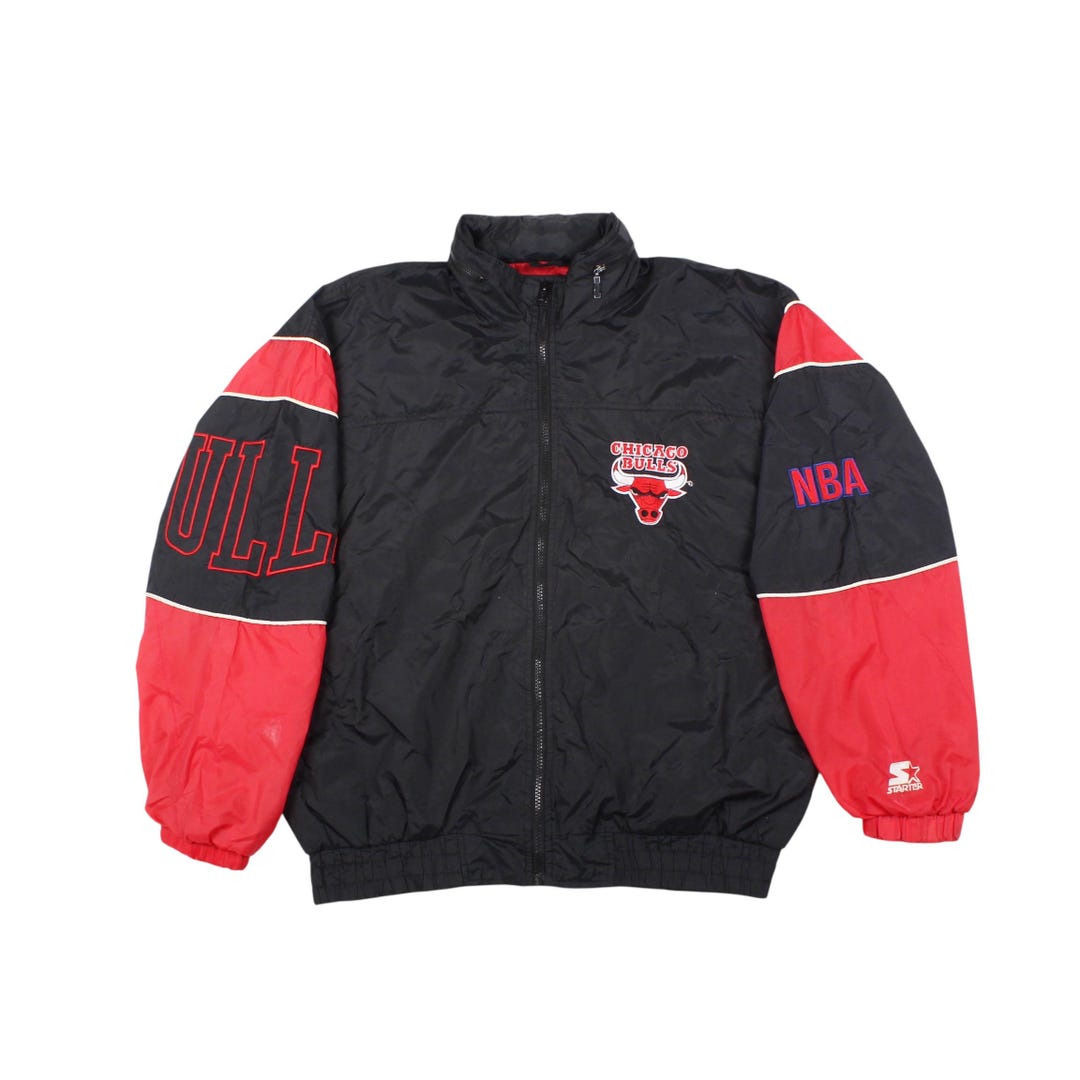Vintage Chicago Bulls NBA Starter Jacket 90s Basketball Big Logo - Etsy