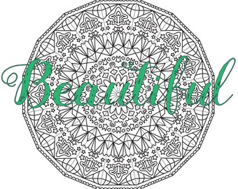 Complete Set A-Z Power Word Adult Coloring Page 26 Pages | Etsy