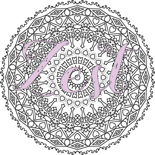 Strength Power Word Adult Coloring Page - Etsy