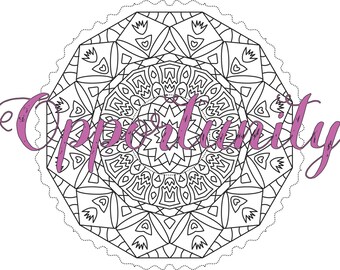Strength ~ Power Word Adult Coloring Page - Etsy