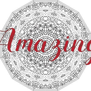 Complete Set A-Z ~ Power Word Adult Coloring Page ~ 26 Pages - Etsy