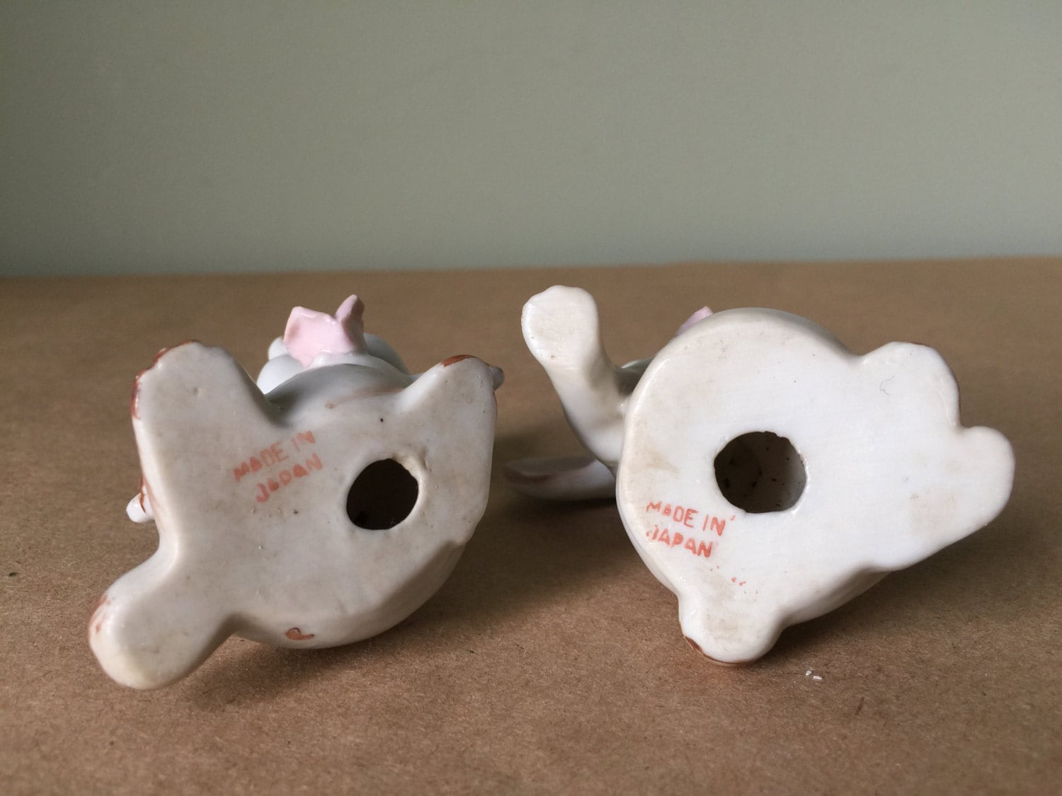 Pair of Ceramic Rabbit Figurines Made in Post War Japan - Etsy