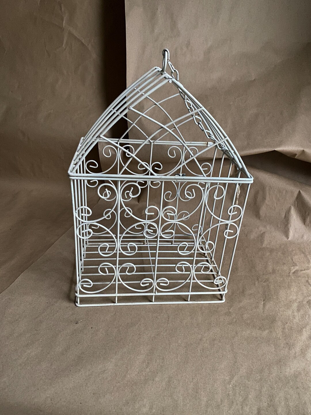 White Bird Cage Decorative Display Bird Cage - Etsy
