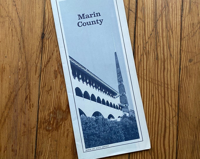Vintage 1983 Map of Marin County California AAA Map - Etsy
