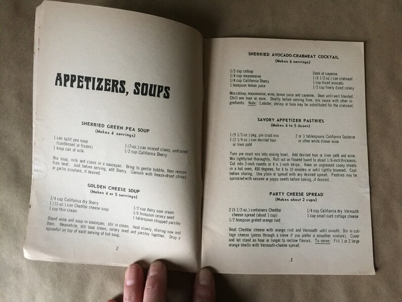 Wine Cookery Wine Cooking Pamphlet by Wine Advisory Board San - Etsy